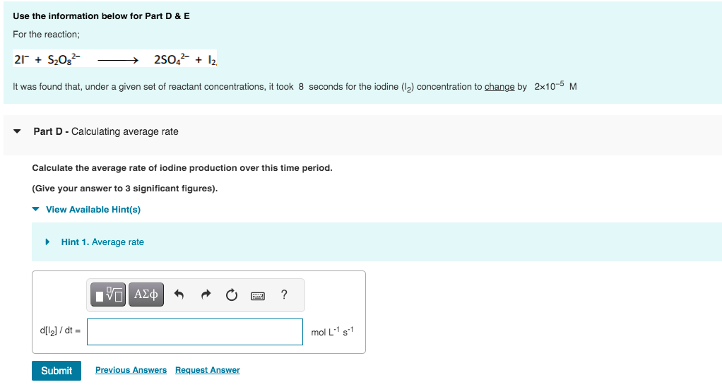 Solved Use the information below for Part D \\& \\( E \\) | Chegg.com