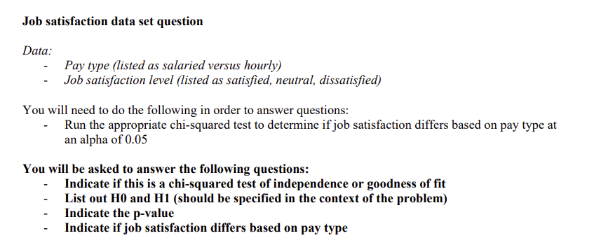 Solved Results ﻿ Satisfied Neutral Dissatisfied Row | Chegg.com