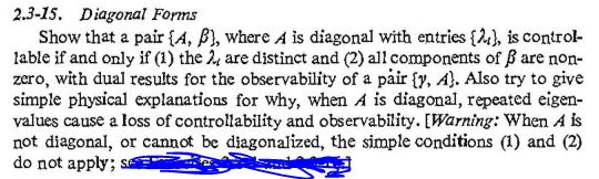 Solved 2.3-15. Diagonal Forms Show that a pair 14, β), where | Chegg.com