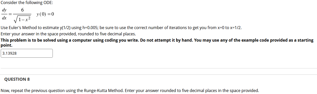Solved *I need help creating the Matlab code to solve the | Chegg.com