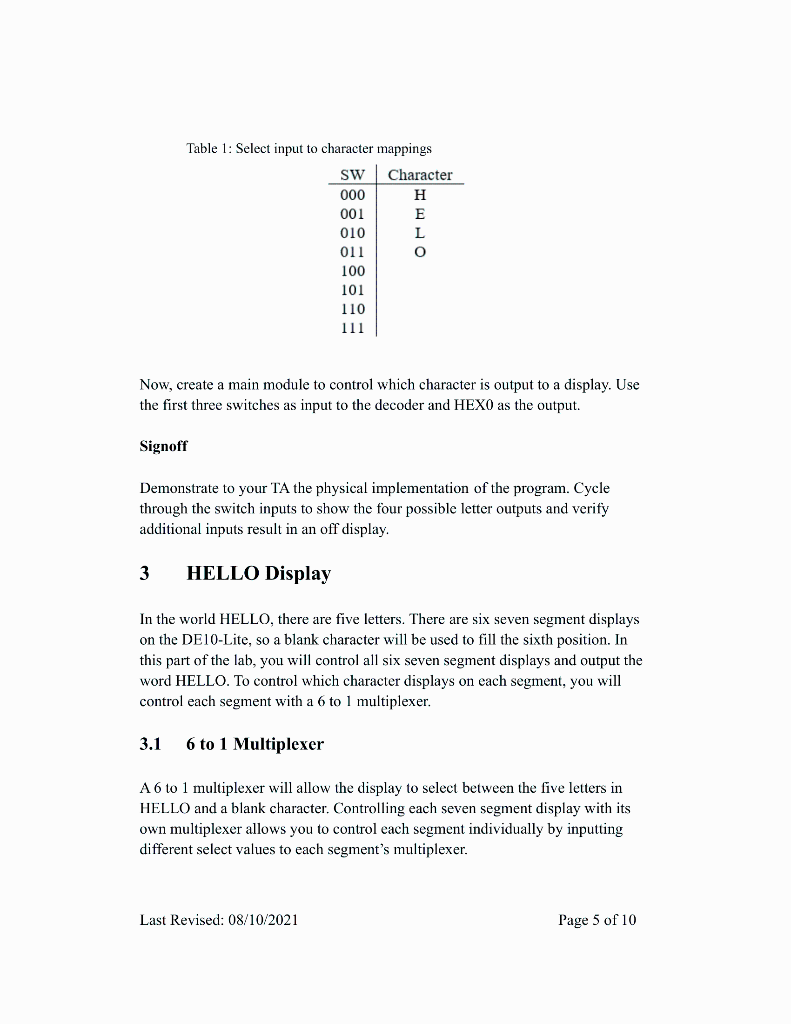 Signoff Show your TA your functional simulation. Save | Chegg.com