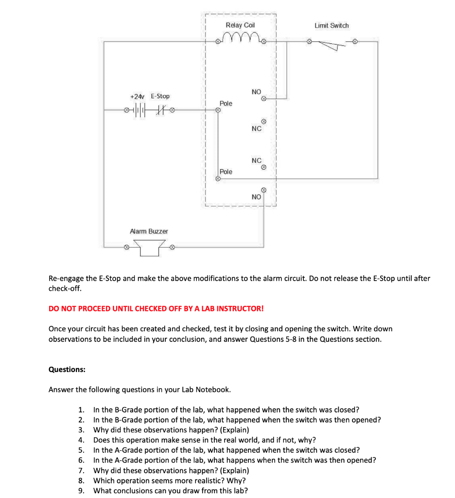 Electromechanical Relays Introduction: This lab will | Chegg.com