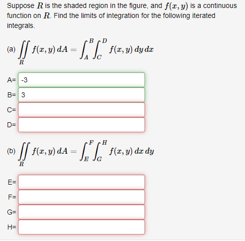 Solved Suppose R ﻿is the shaded region in the figure, and | Chegg.com