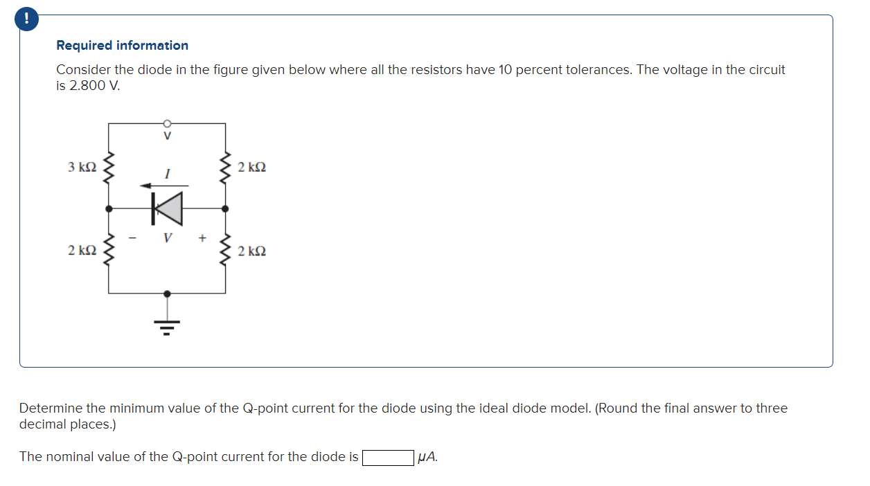 Solved !Required informationConsider the diode in the figure | Chegg.com