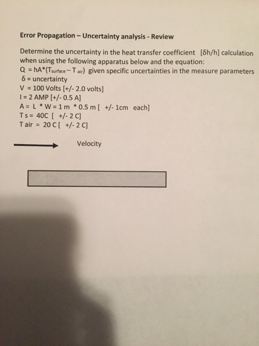 Solved Determine the uncertainty in the heat transfer | Chegg.com