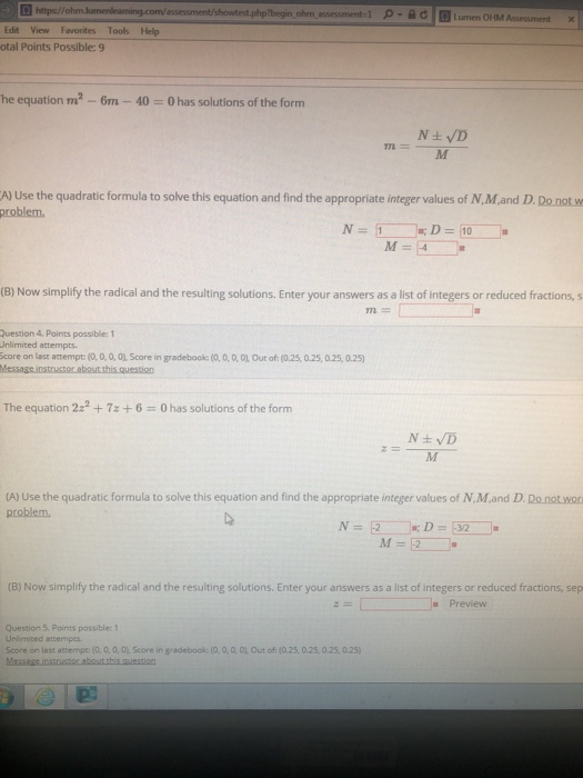 Solved https//ohml ohm, . asessment:1 dIE]Lumen OHM | Chegg.com