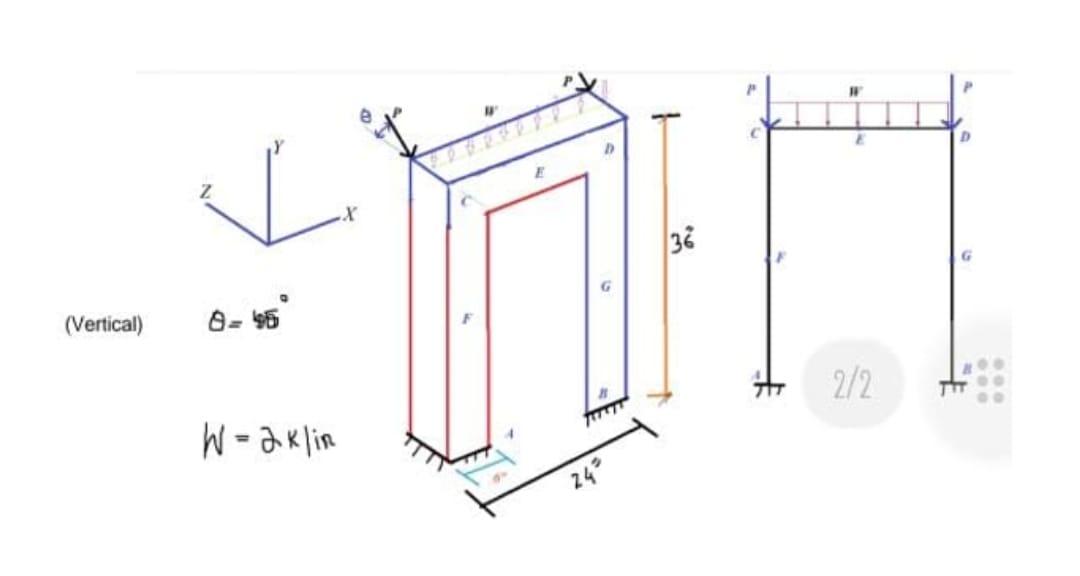 - Draw the kern of the section for the given member | Chegg.com