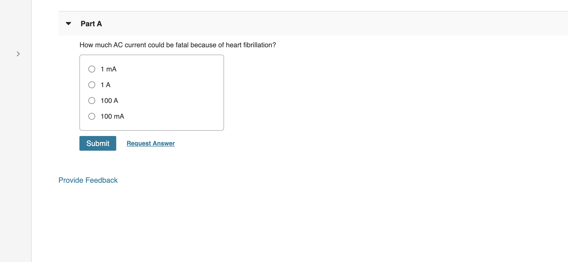 Solved Part A How much AC current could be fatal because of | Chegg.com