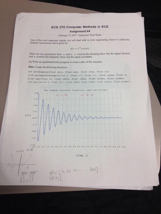 ECE 270 Computer Methods in ECE Assignment #4 | Chegg.com