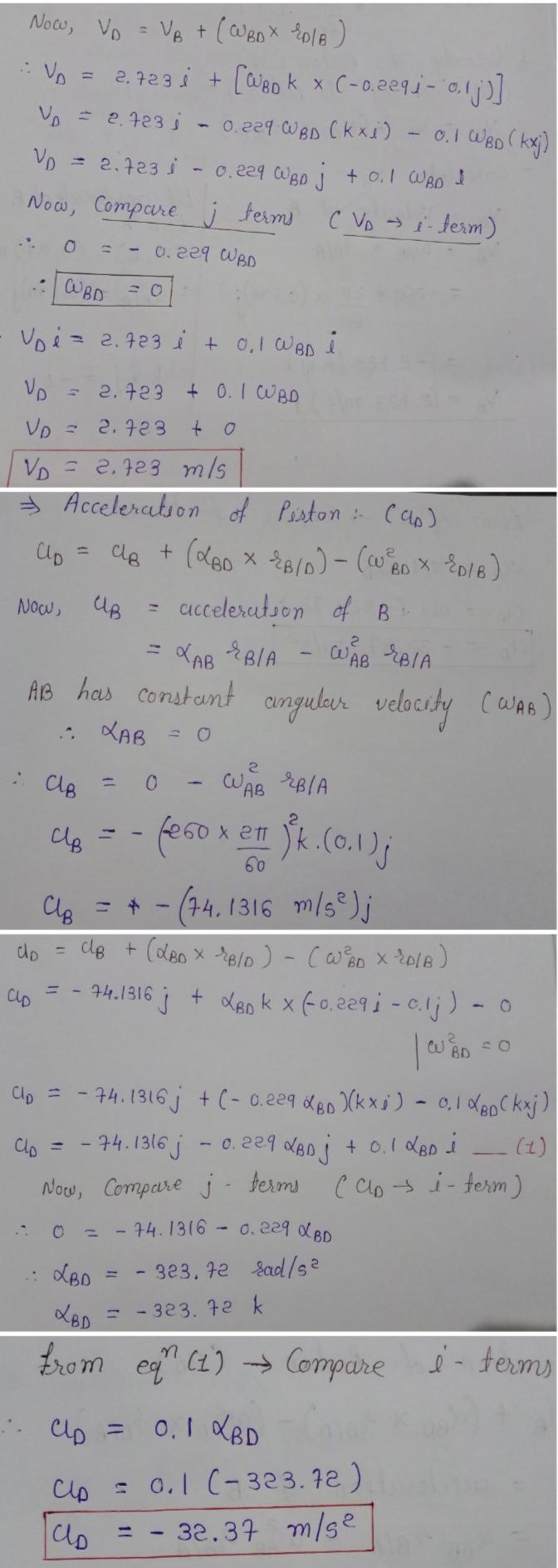 Solved 2- (25 pts) in the engine system shown I = 250 mm and | Chegg.com