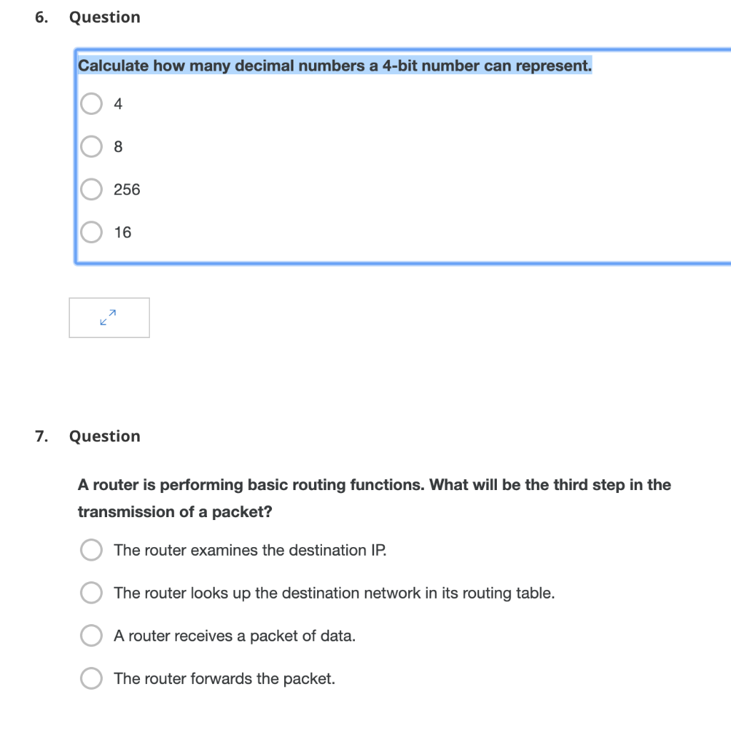 Solved 6. Question Calculate how many decimal numbers a | Chegg.com