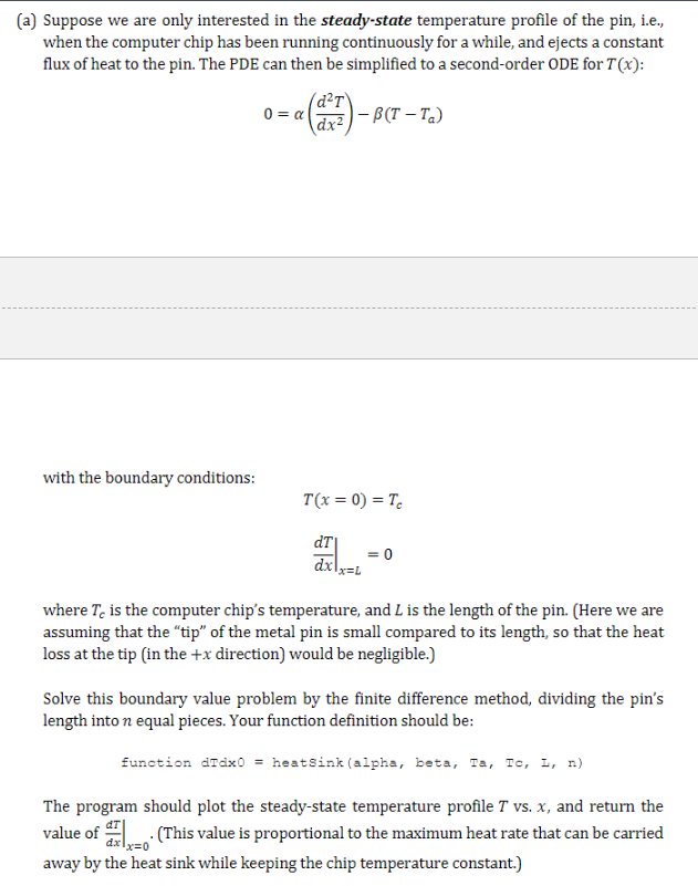 Solved 1. To help cool down computer chips, heat sinks like | Chegg.com