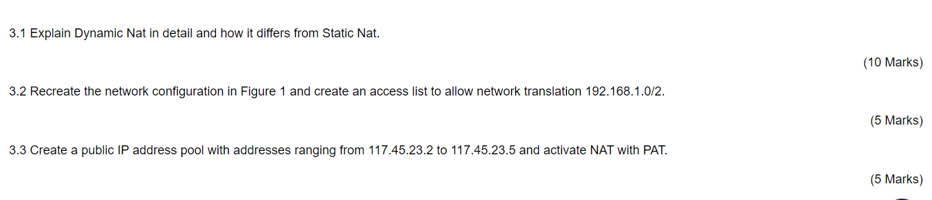 Solved Dynamic Nat Vs Static Nat 3.1 Explain Dynamic Nat | Chegg.com Solved Dynamic Nat Vs Static Nat 3.1 Explain Dynamic Nat | Chegg.com