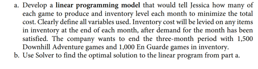 Solved Jessica Lyell of Action Video Games has received a | Chegg.com
