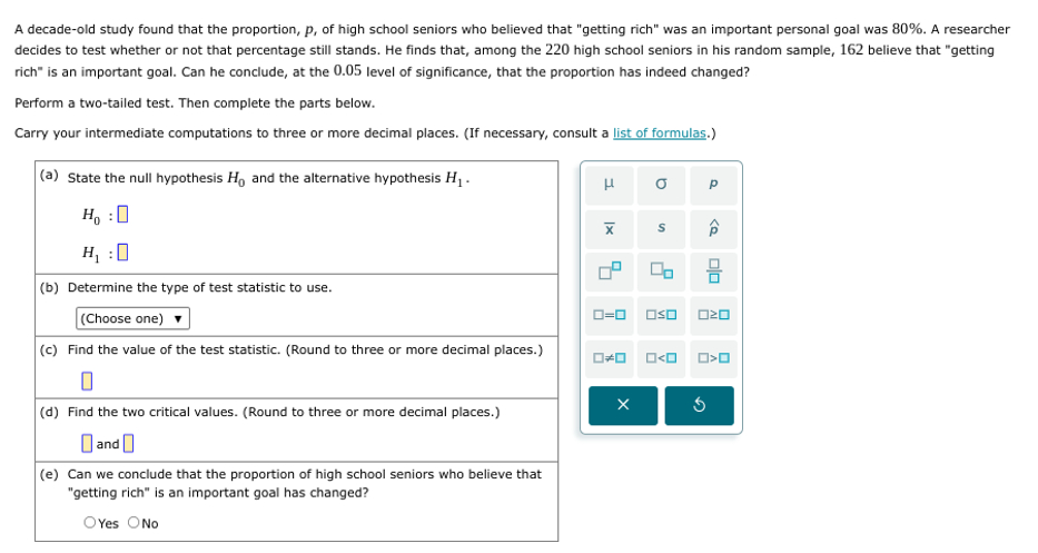 Solved A decade-old study found that the proportion, p, ﻿of | Chegg.com