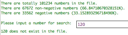 Solved There are totally 101234 numbers in the file. There | Chegg.com