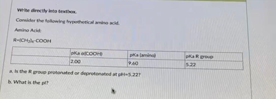 Solved Write directly into textbox. Consider the following | Chegg.com