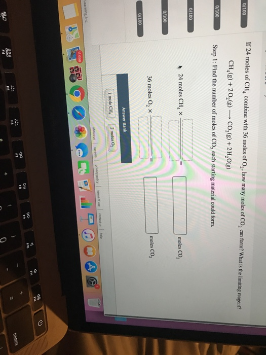 Solved If 24 moles of CH, combine with 36 moles of O2, how | Chegg.com