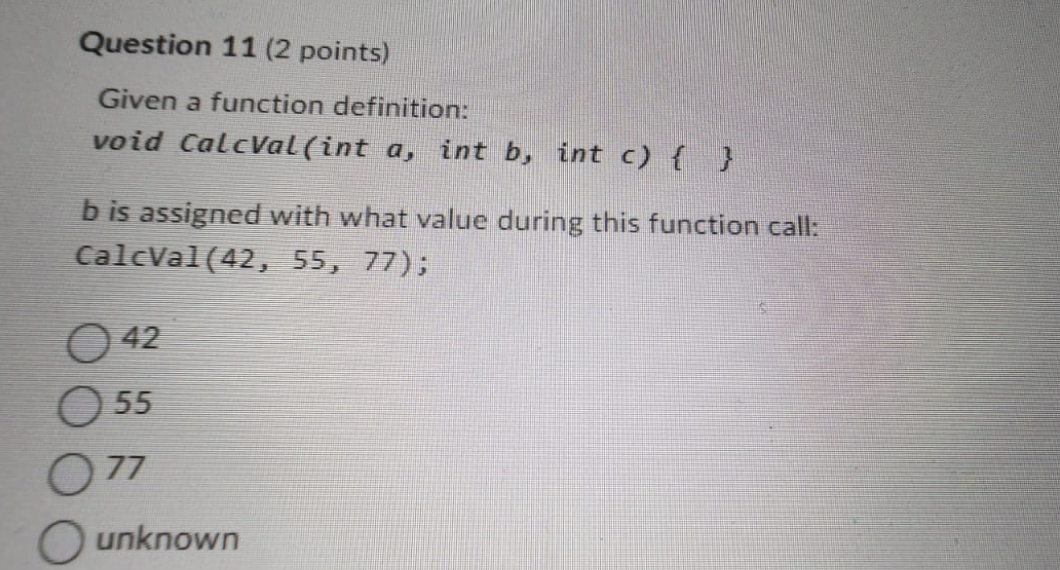 Solved Question 10 (2 points) \#include stdio.h | Chegg.com