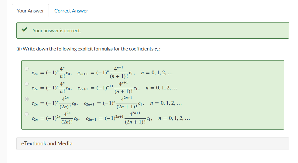 Solved Consider The Second Order Differential Equation