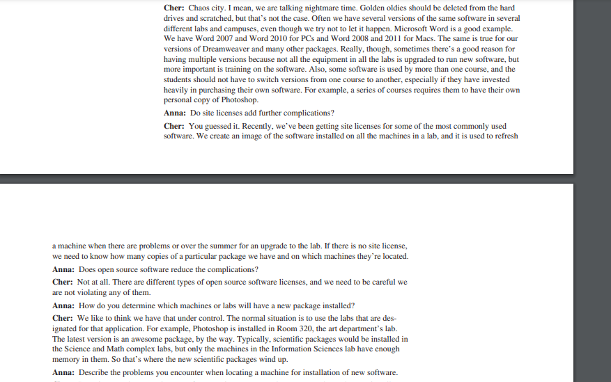 Solved E-1. Analyze the five interviews. In a paragraph, | Chegg.com