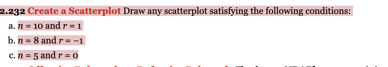 Solved .232 Create a Scatterplot Draw any scatterplot | Chegg.com