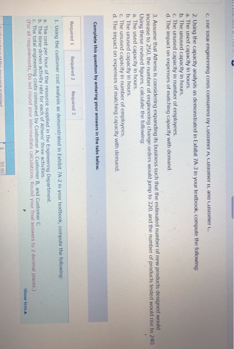 Solved Problem 7A-5 Time-Driven Activity-Based Costing | Chegg.com
