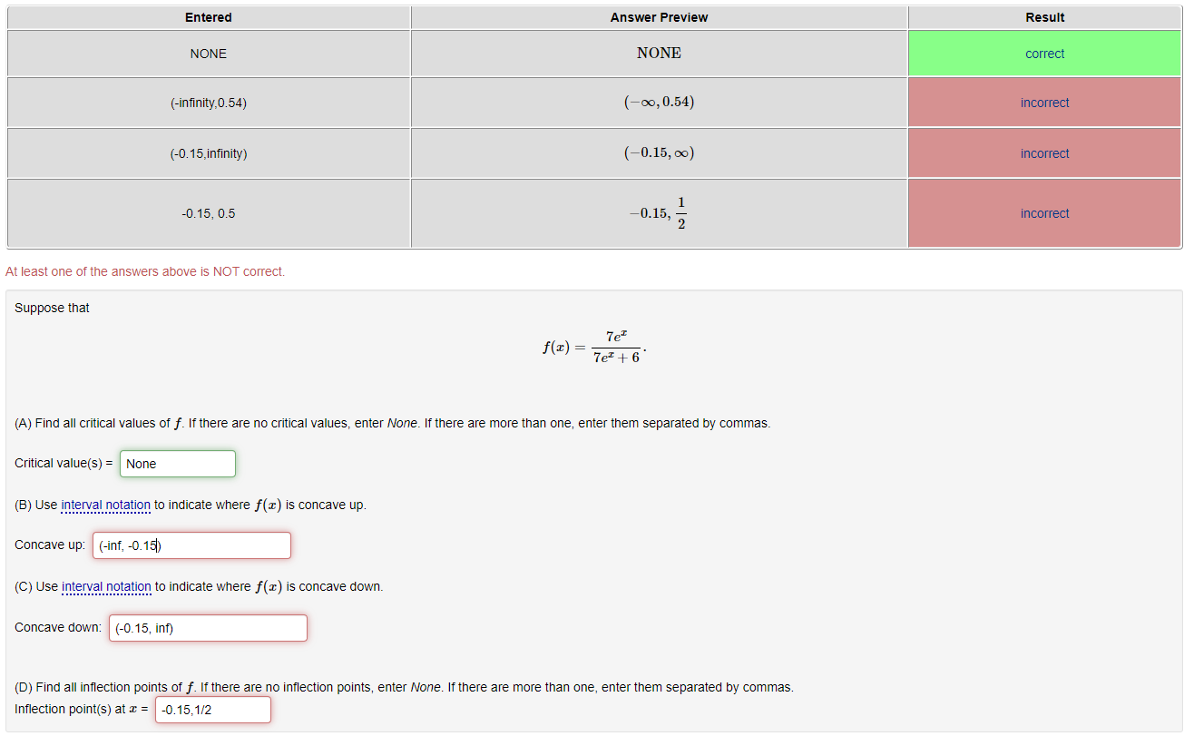 Solved Entered Answer Preview Result NONE NONE correct | Chegg.com