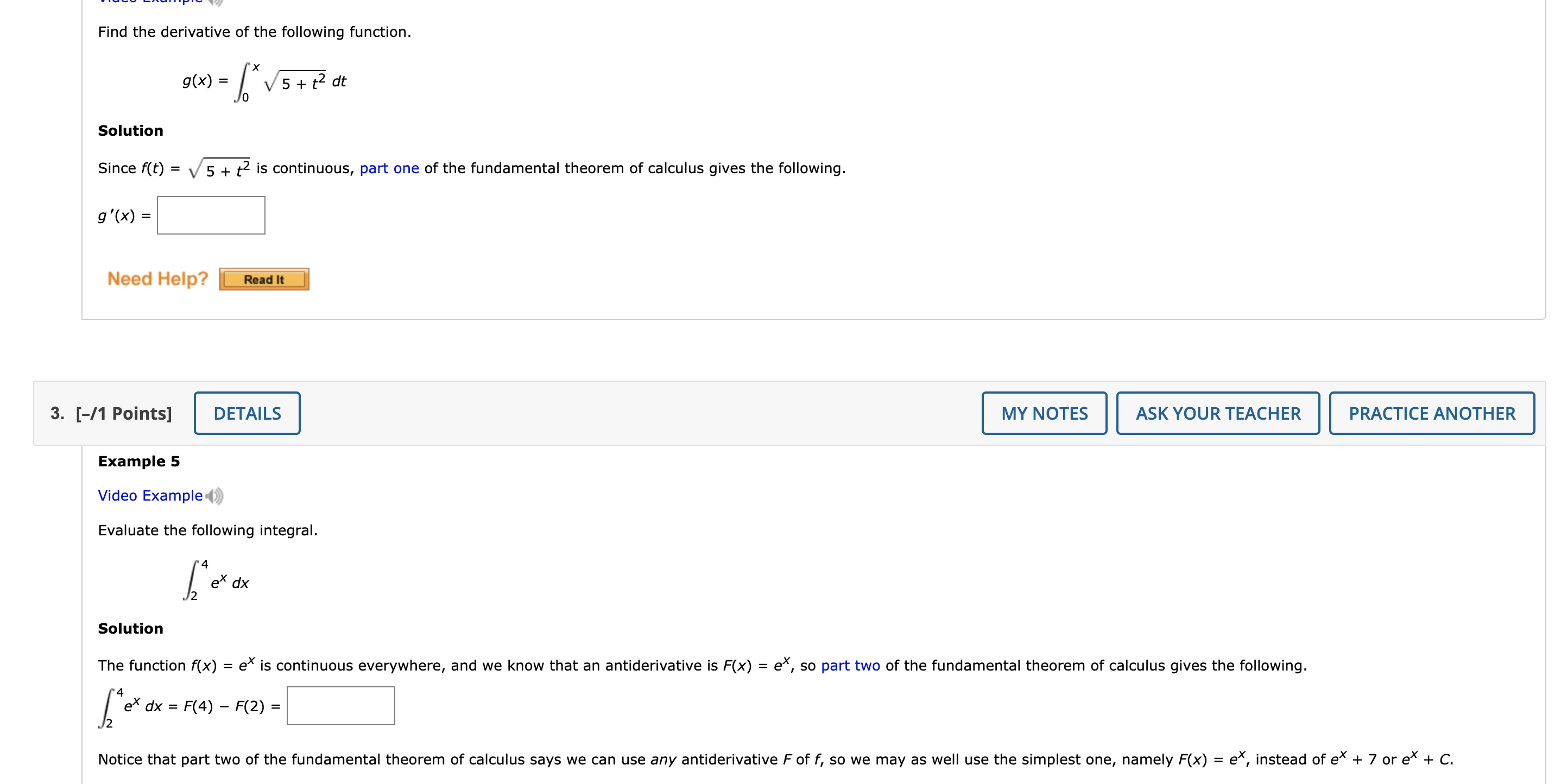 Solved Find the derivative of the following function. | Chegg.com