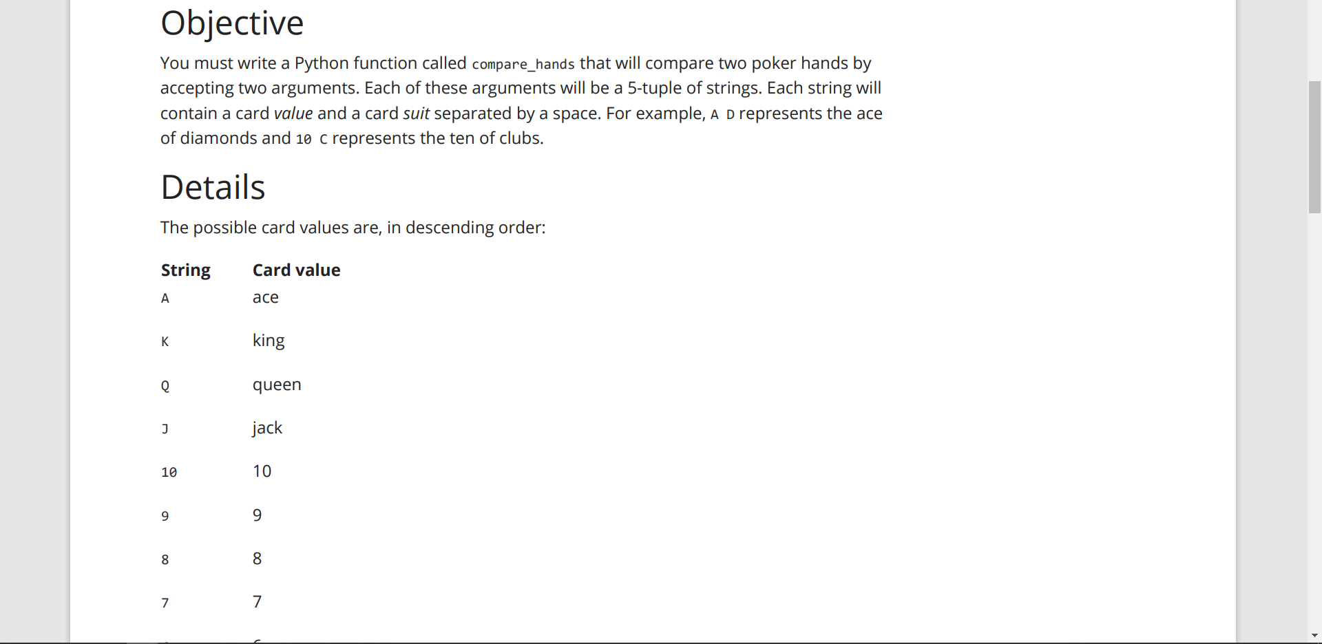Solved Objective You must write a Python function called | Chegg.com