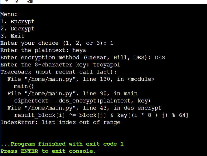 Solved How come this is the output of the code?Menu:Here is | Chegg.com