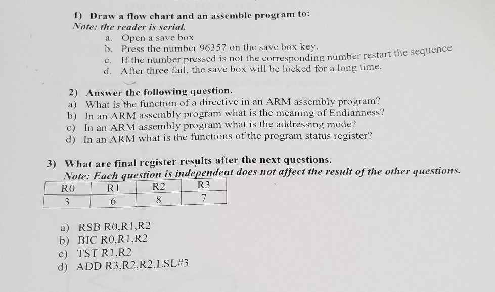 Solved its microprocessors help please Im sorry but thats | Chegg.com