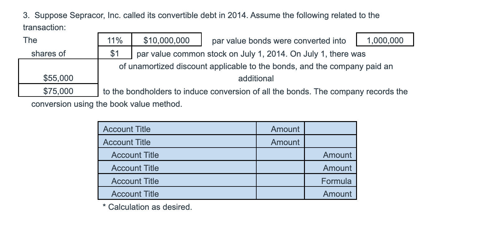Solved For each of the unrelated transactions described | Chegg.com
