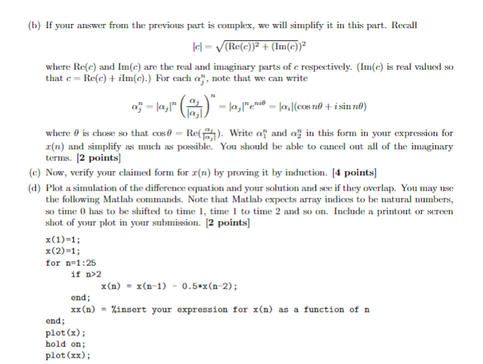 Consider the sequence of numbers x(0),x(1),x(2),… | Chegg.com