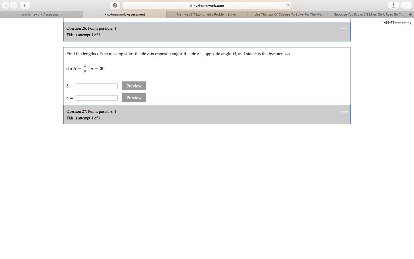 Solved xyzhomework.com G xyzHomework Assessment xyzHomework | Chegg.com