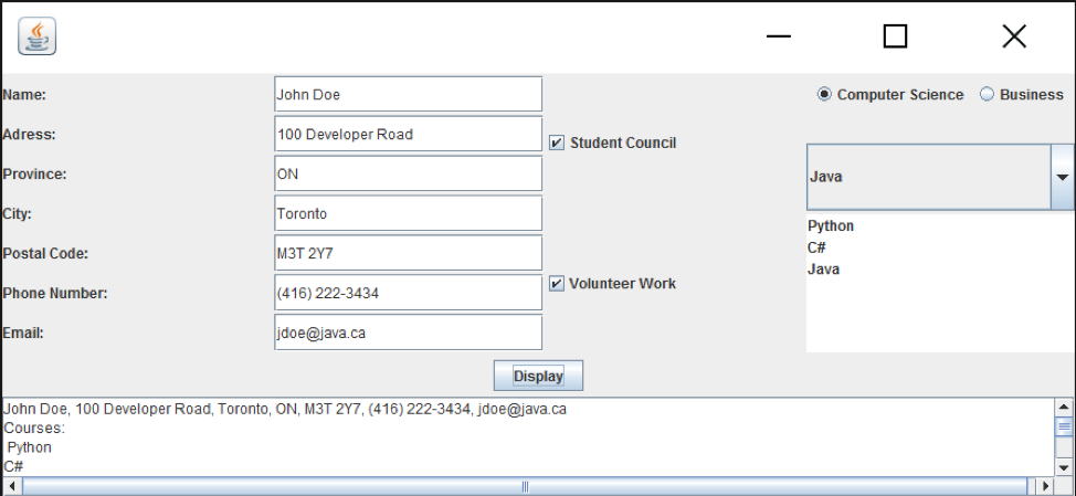 Solved -- JavaFX application -- Guys please create same | Chegg.com