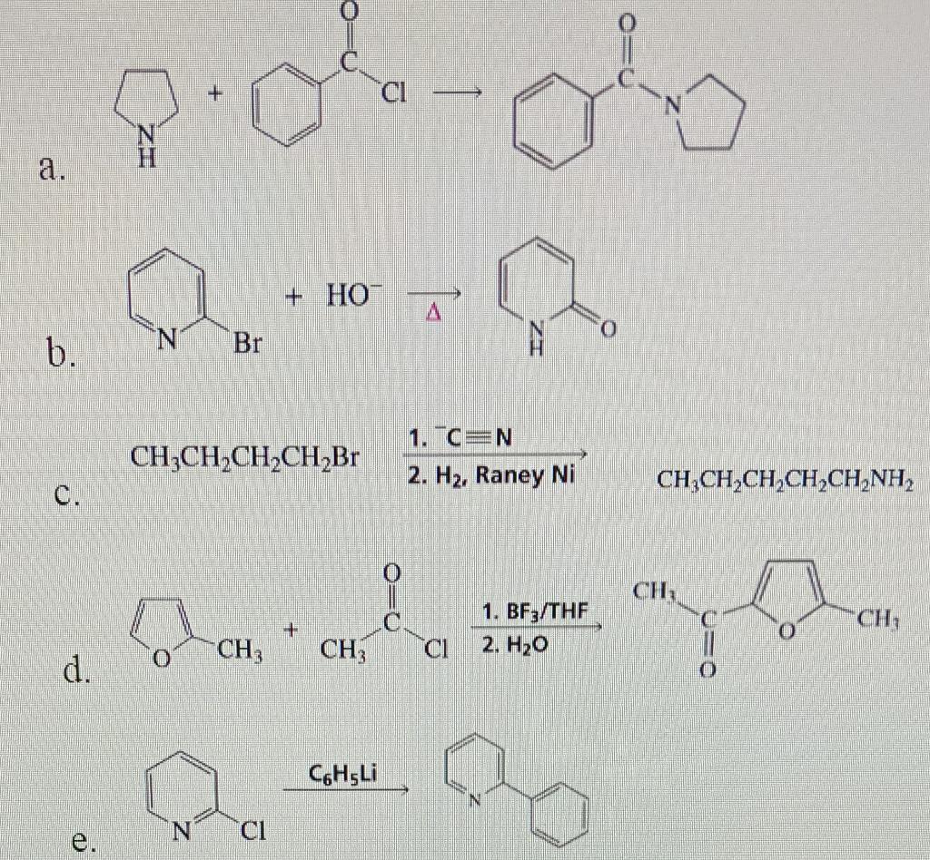 Solved + CI a. Q.oh-oly 있 WW + HO- O b. N Br CH3CH2CH2CH2Br | Chegg.com