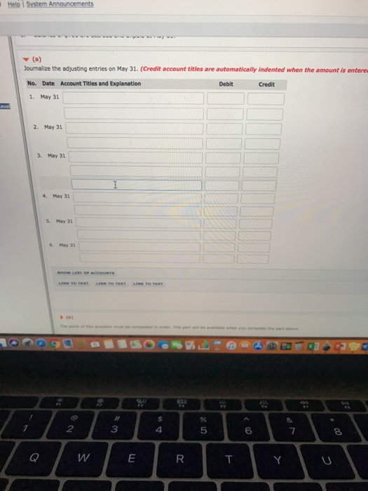 Solved blem 3-02A a-d (Part Level Submission) a Vista's | Chegg.com