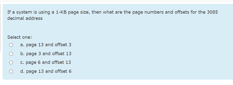 Solved If a system is using a 1-KB page size, then what are | Chegg.com