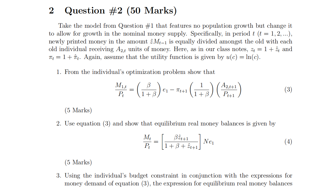 2 Question #2 (50 Marks) = Take the model from | Chegg.com