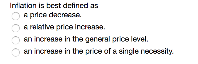 Solved Deflation refers to a situation in which the | Chegg.com