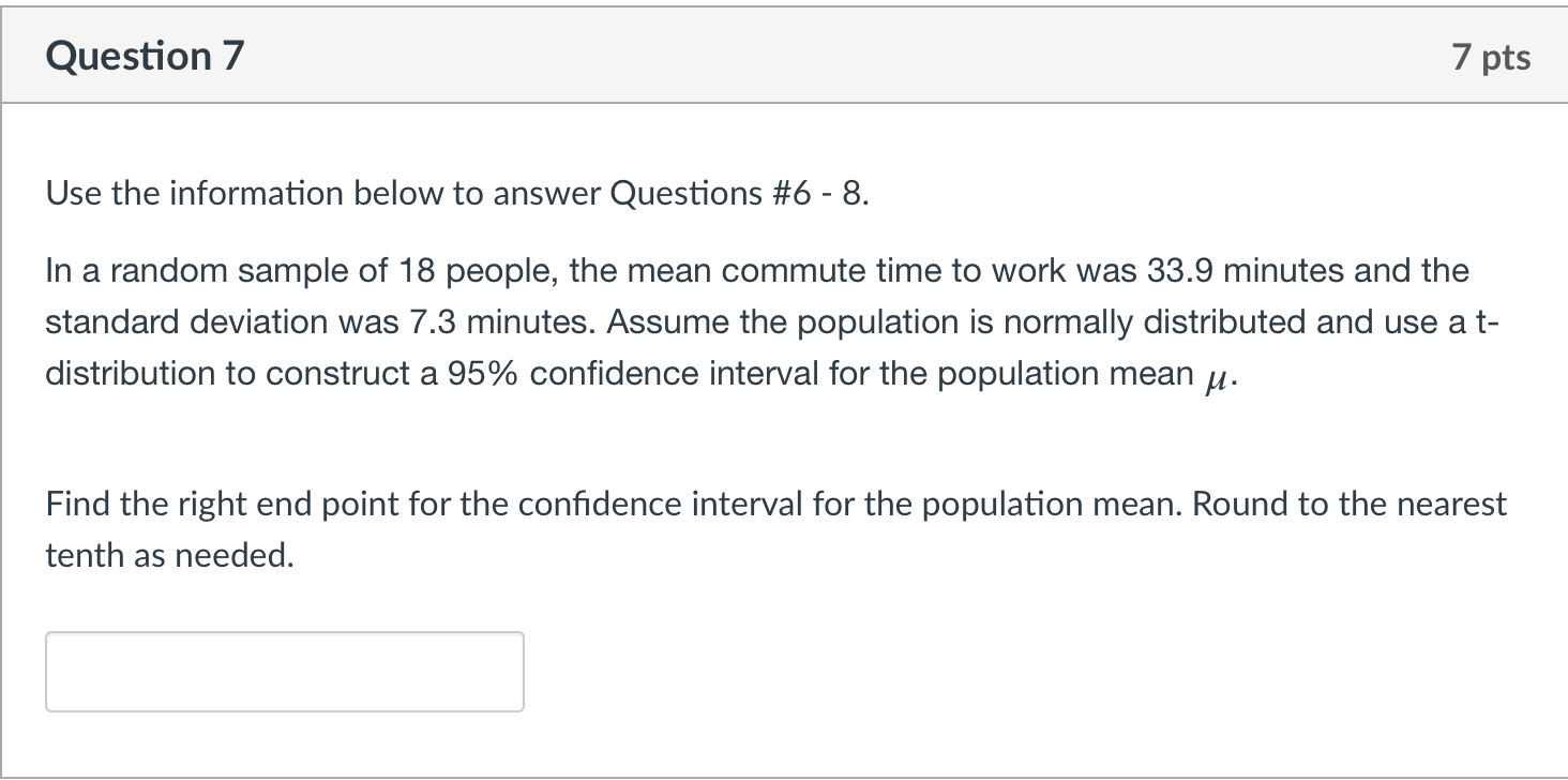 Solved Question 6 7 pts Use the information below to answer | Chegg.com