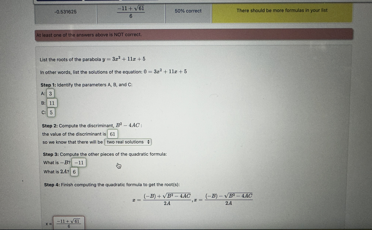 Solved I need help with the last part there should be more | Chegg.com