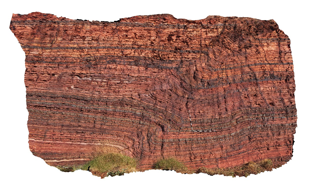 Solved 2: Indicate layers of chert and iron-rich material on | Chegg.com