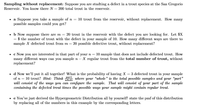 Solved Sampling without replacement: Suppose you Reservoir. | Chegg.com