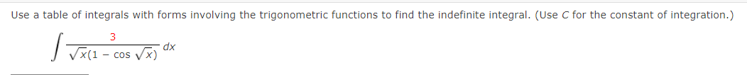Solved Use a table of integrals with forms involving the | Chegg.com