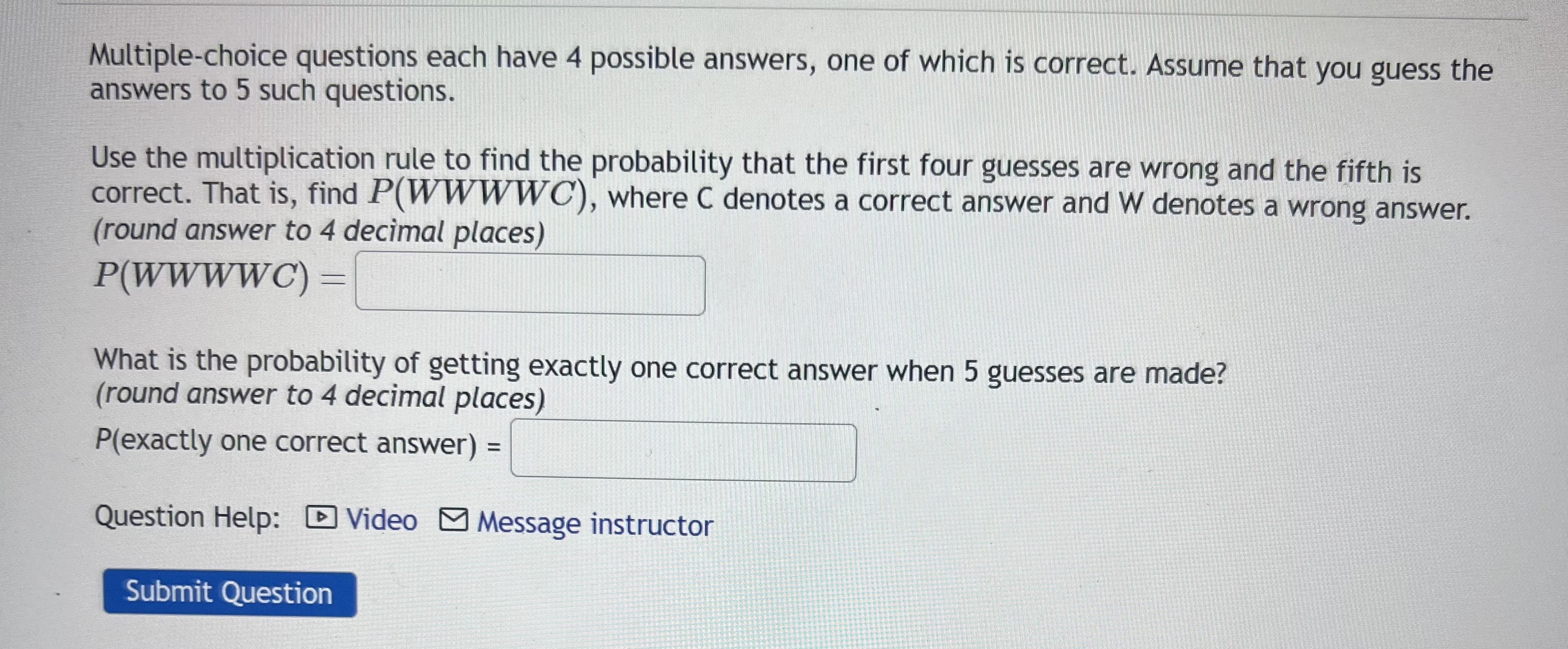 Solved Multiple-choice questions each have 4 possible | Chegg.com