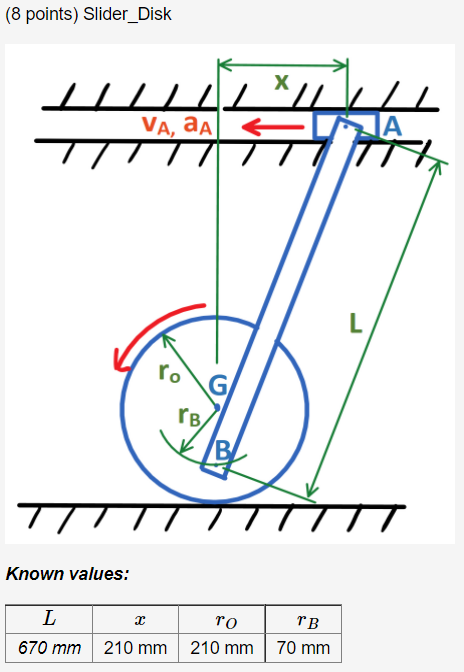 Solved (8 points) Slider_Disk X L14 VA, A EVA L ro G TB T | Chegg.com