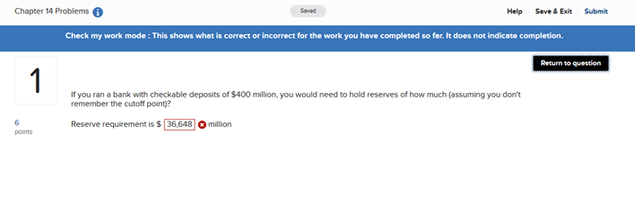 Solved Saved Submit Chapter 14 Problems Help Save & Exit | Chegg.com