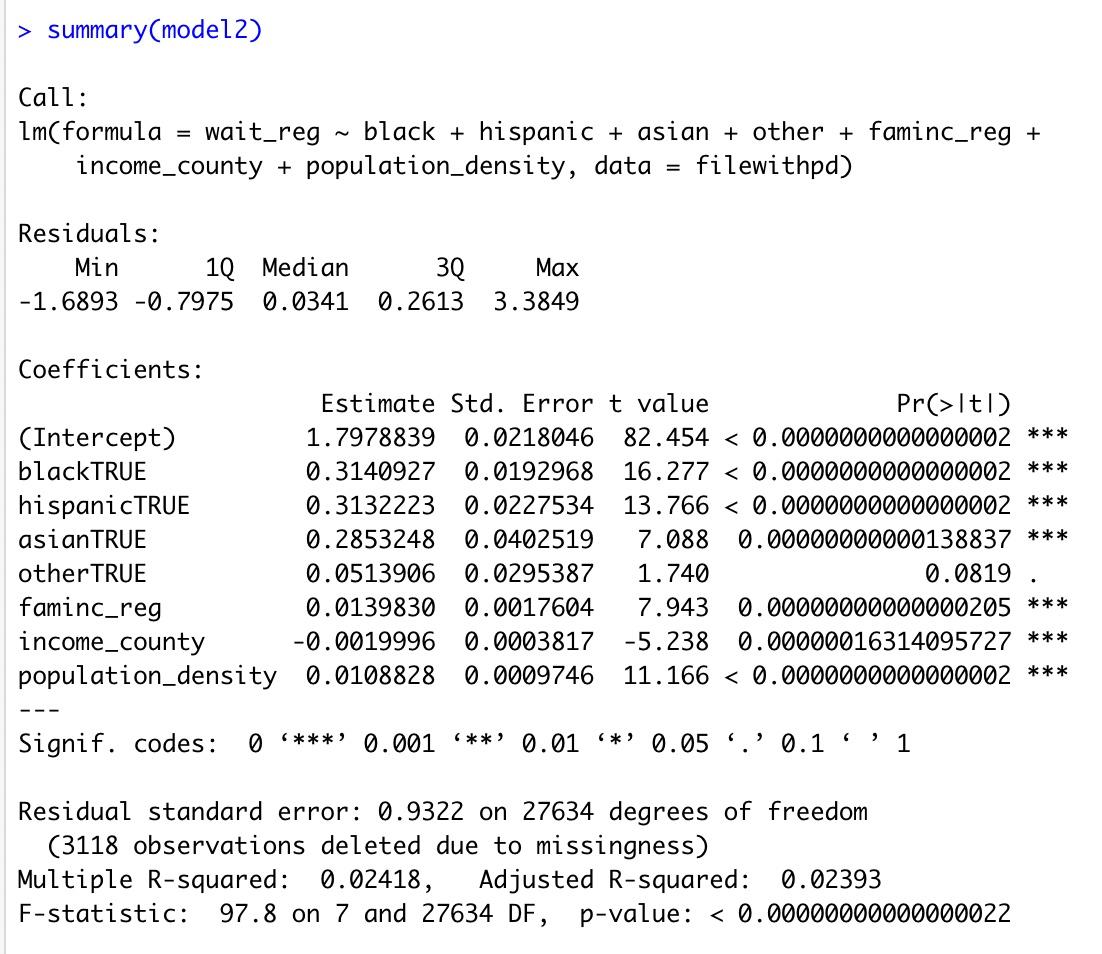 Solved Then, run the following two regression models: model1 | Chegg.com
